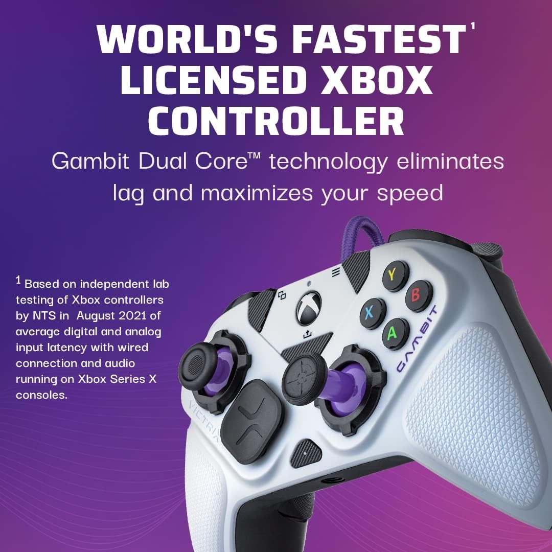 Victrix Gambit World'S Fastest Licensed Xbox Manette Swappable Blanc